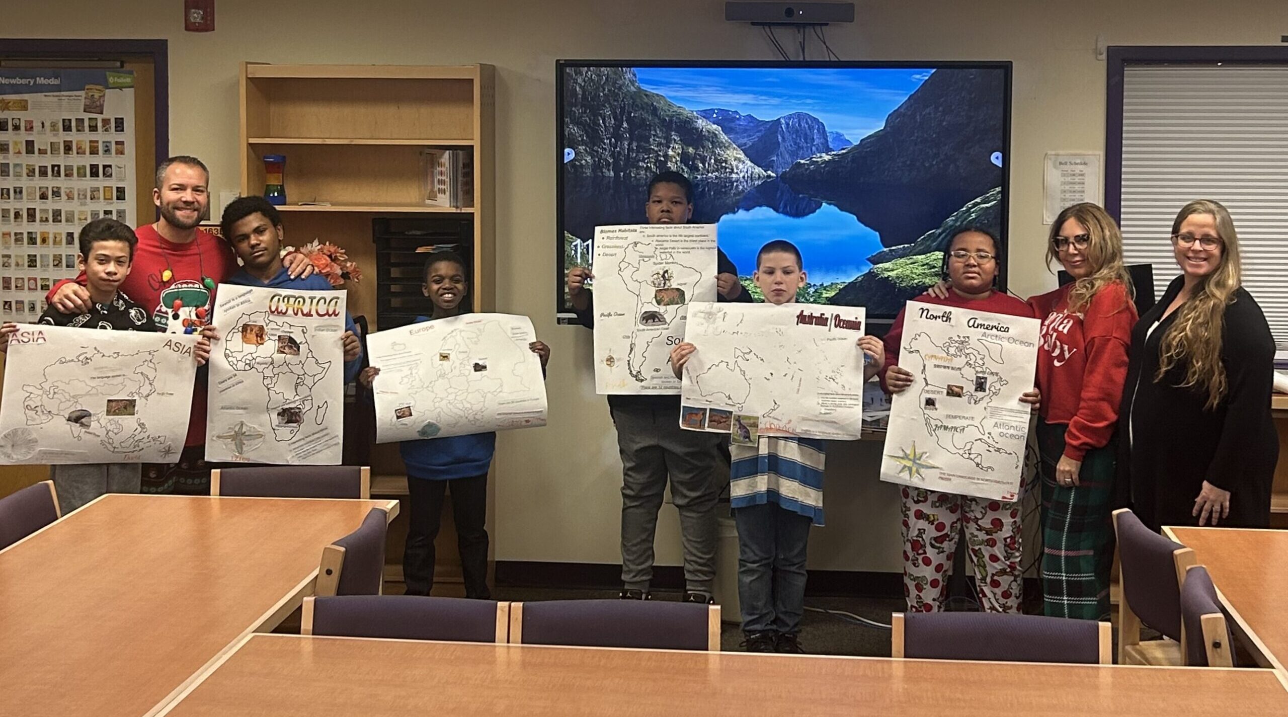 TMS students present research on the continents | Troy City School District