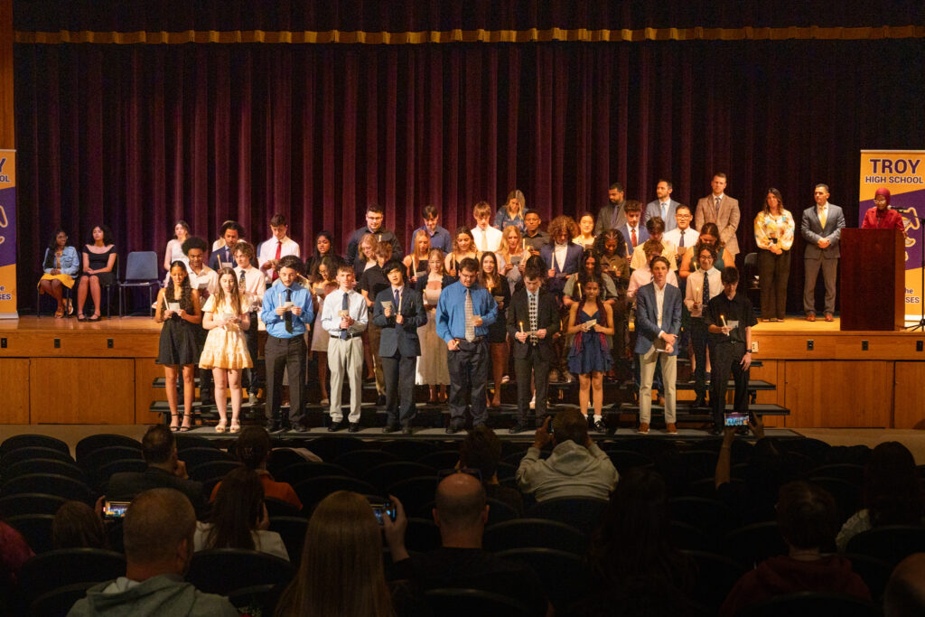 43 THS students inducted into National Honor Society | Troy City School ...